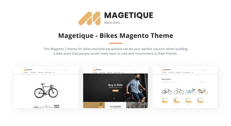 Magetique - Bikes AMP Magento Theme #63513 - TemplateMonster